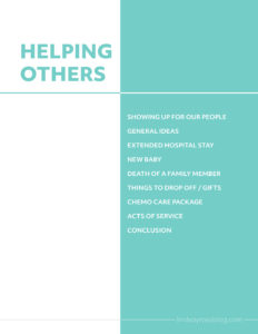 HOW to help when someone is in need. - Lindsay Ross Blog